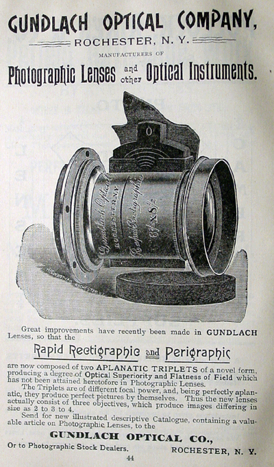 Gundlach Lens at Historic Camera