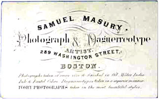 Samuel Masury at Historic Camera